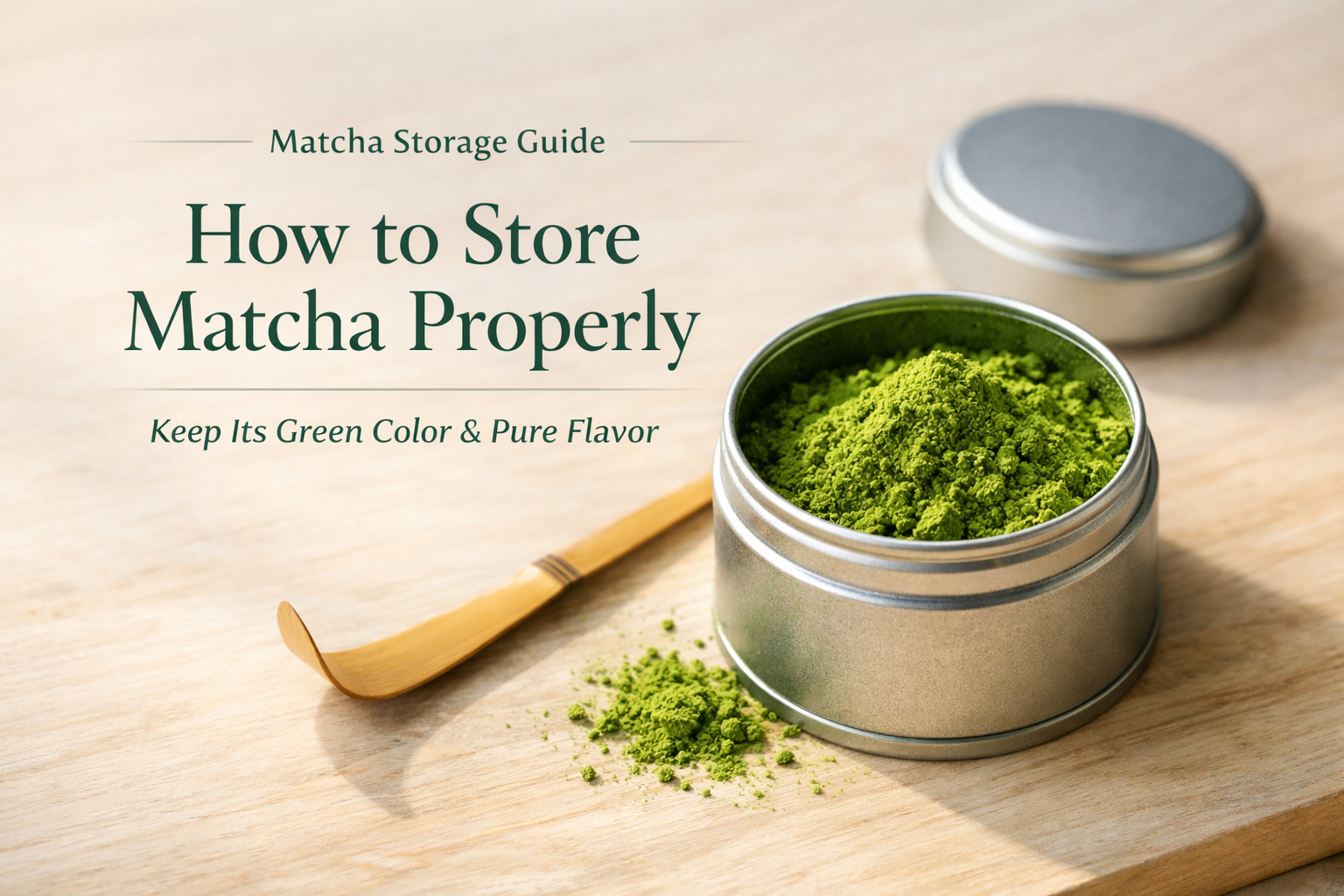 How to Store Matcha Properly to Keep Its Green Color and Flavor – Senchoju